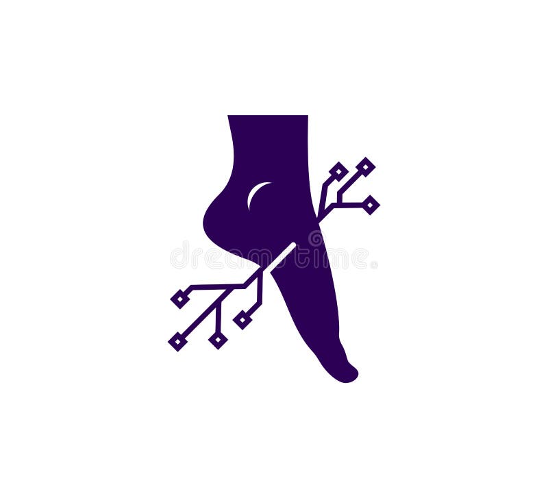 Tech Foot Logo Vector Template, Creative of Foot Logo Design Concepts ...