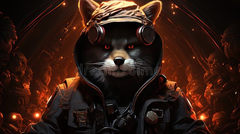 Tech-fox Bet: Anime Art in the Shadows. Created with Generative AI ...