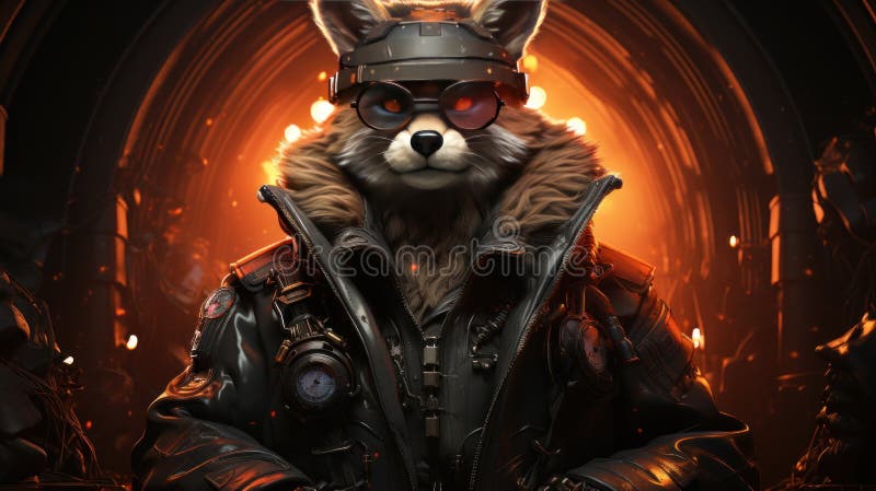 Tech-fox Bet: Anime Art in the Shadows. Created with Generative AI ...