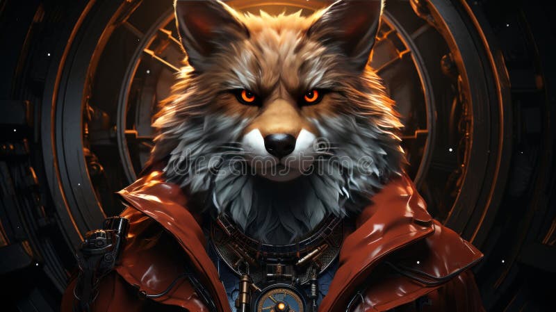 Tech-fox Bet: Anime Art in the Shadows. Created with Generative AI ...