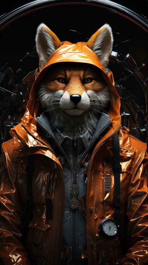 Tech-fox Bet: Anime Art in the Shadows. Created with Generative AI ...