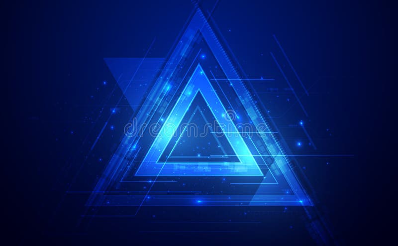 Abstract Tech Background. Futuristic Technology Interface With ...