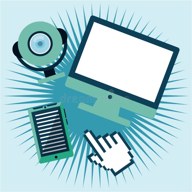 Tech gadgets stock vector. Illustration of eps10, tool - 60606743