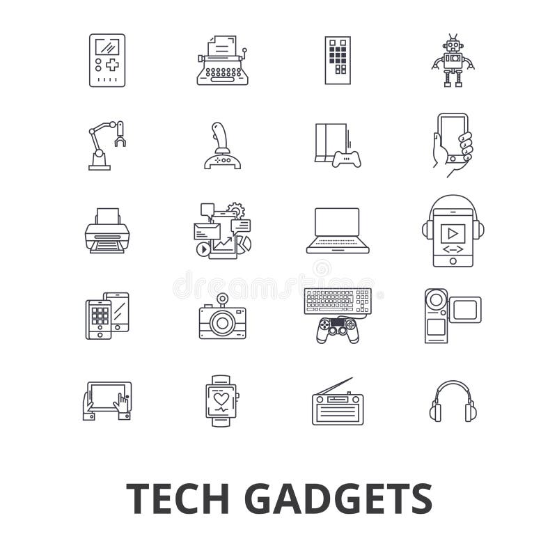 Tech Line Icons Stock Illustrations – 26,222 Tech Line Icons Stock ...