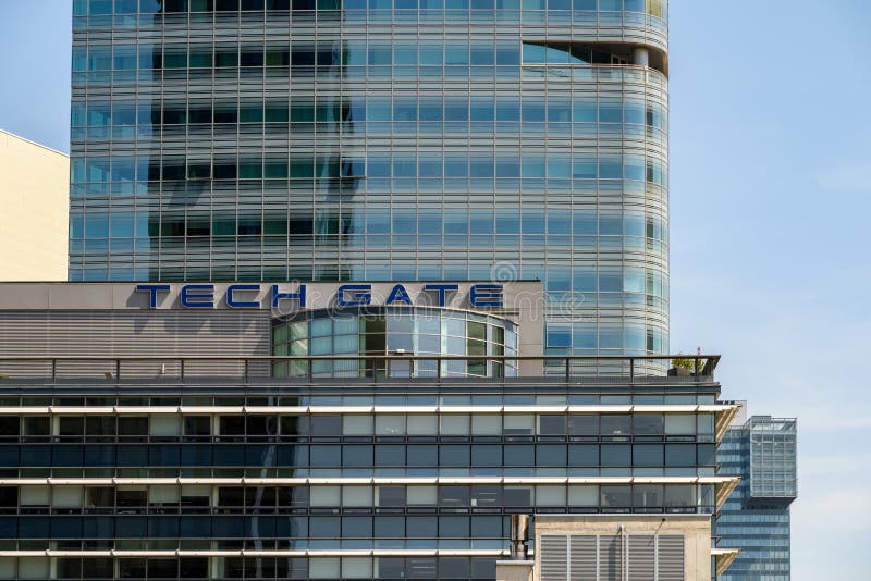 Tech Gate Tower Skyscraper in Vienna Editorial Stock Image - Image of ...