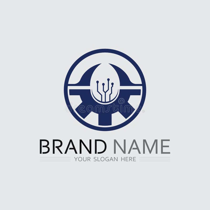 Tech Gear Logo Vector Design Template. Technology Logo Template Design ...