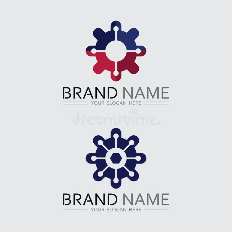 Tech Gear Logo Vector Design Template. Technology Logo Template Design ...