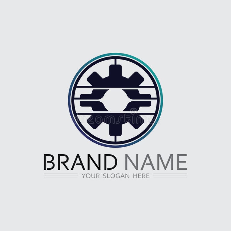 Tech Gear Logo Vector Design Template. Technology Logo Template Design ...
