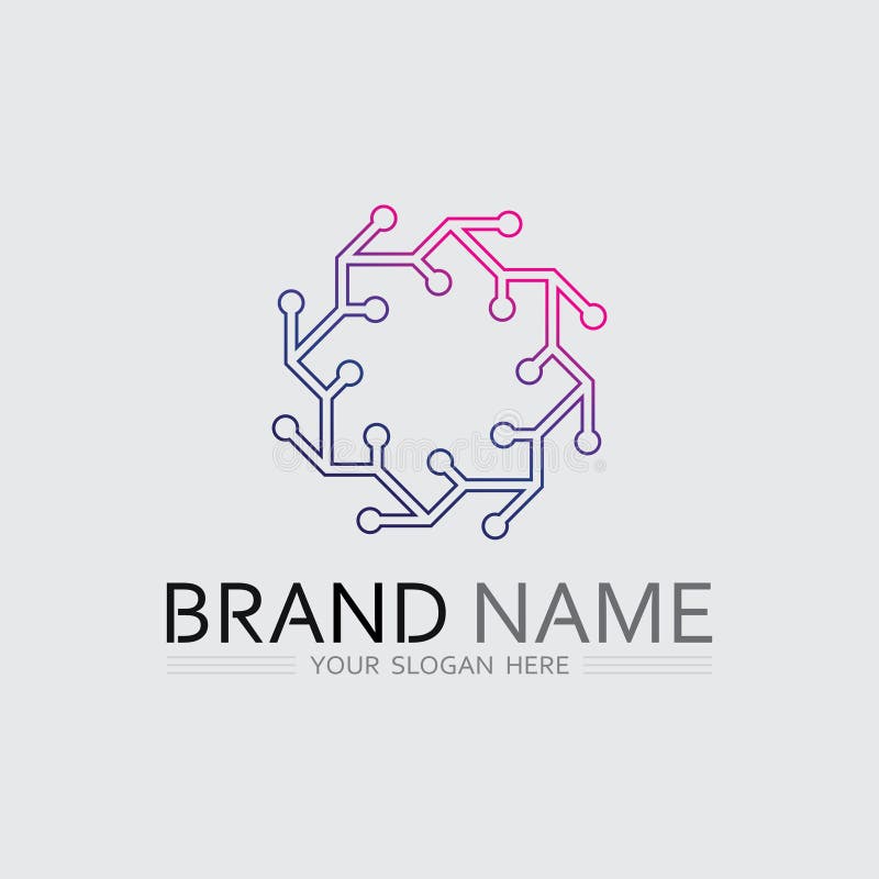 Tech Gear Logo Vector Design Template. Technology Logo Template Design ...