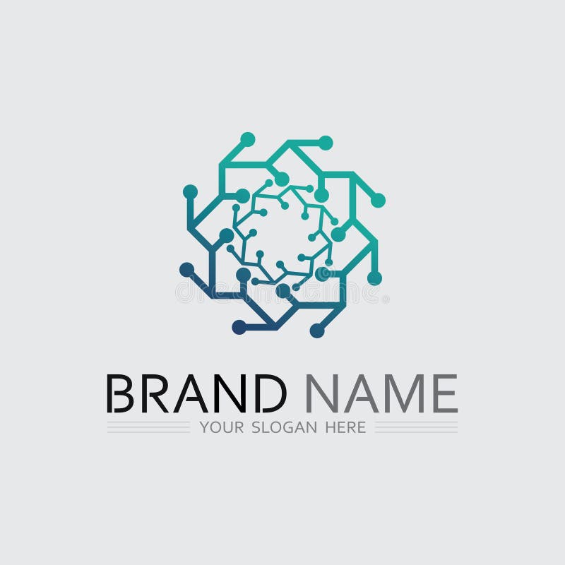 Tech Gear Logo Vector Design Template. Technology Logo Template Design ...