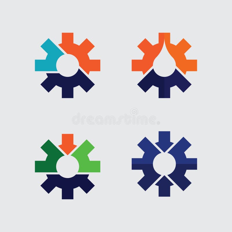 Tech Gear Logo Vector Design Template. Technology Logo Template Design ...