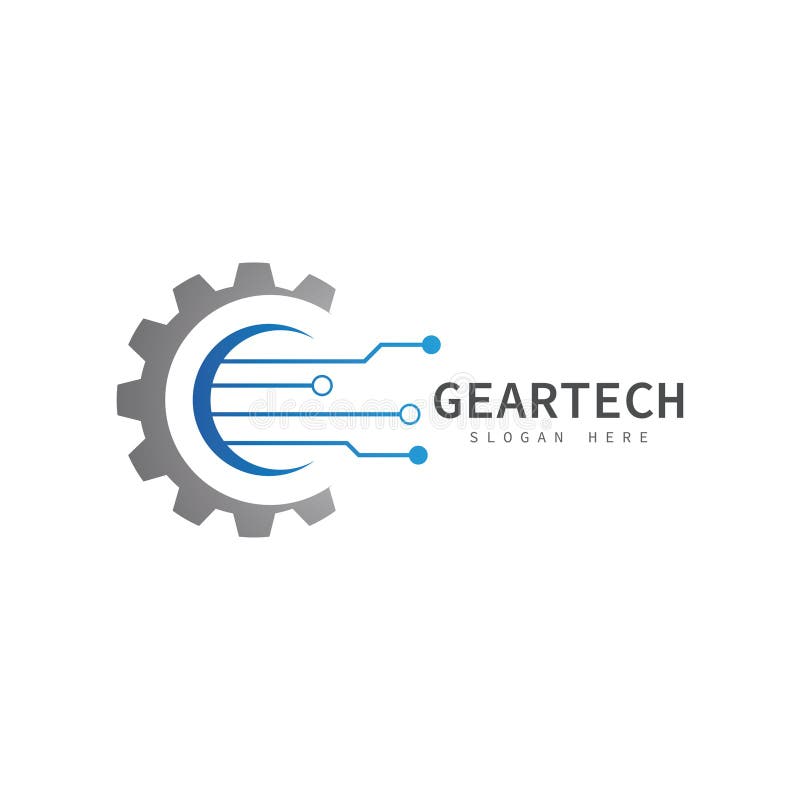 Tech Gear Logo Vector Design Template. Technology Logo Template Design ...