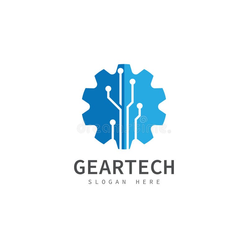 Tech Gear Logo Vector Design Template. Technology Logo Template Design ...