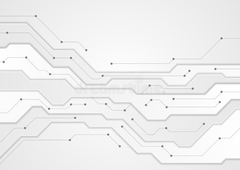 Tech Grey Futuristic Concept Abstract Background Stock Vector ...