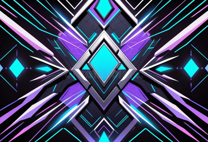 Tech Grid of Wakanda stock illustration. Illustration of violet - 337029435