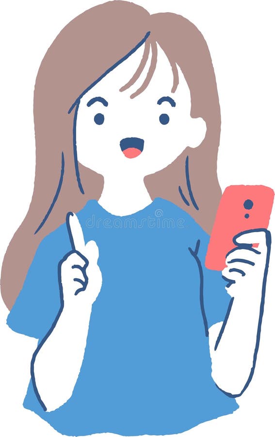 Tech Guidance Talk by a Girl Vector Stock Vector - Illustration of ... Tech Guidance Talk by a Girl Vector Stock Vector - Illustration of ...