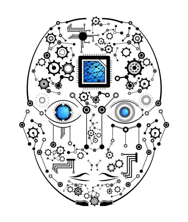 Tech mask stock vector. Illustration of face, industrialization - 26614866