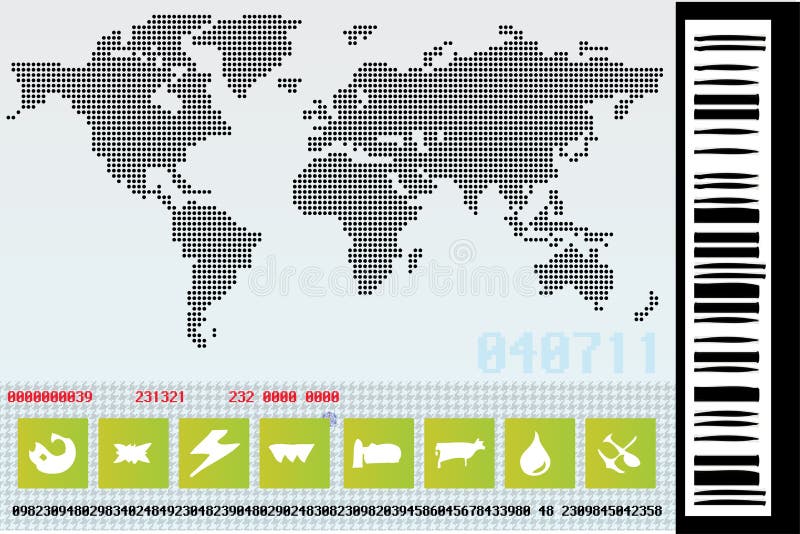 Tech Industry World Map stock vector. Illustration of national - 7756832