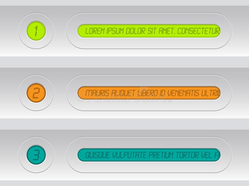 Tech Infographic with Colorful Lcd Displays Stock Illustration ...