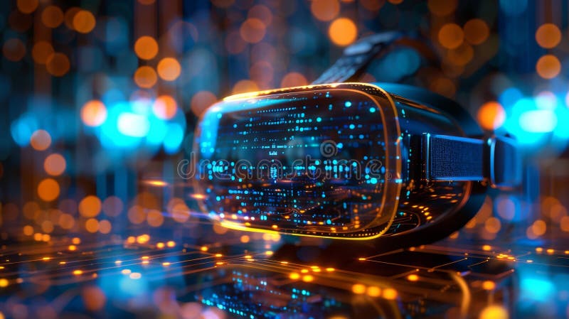 Tech Innovations, Cutting-edge Tech Banner with Vr Headset and Digital ...