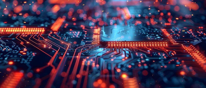 Tech Insights: Exploring the Core of Microelectronics. Concept ...