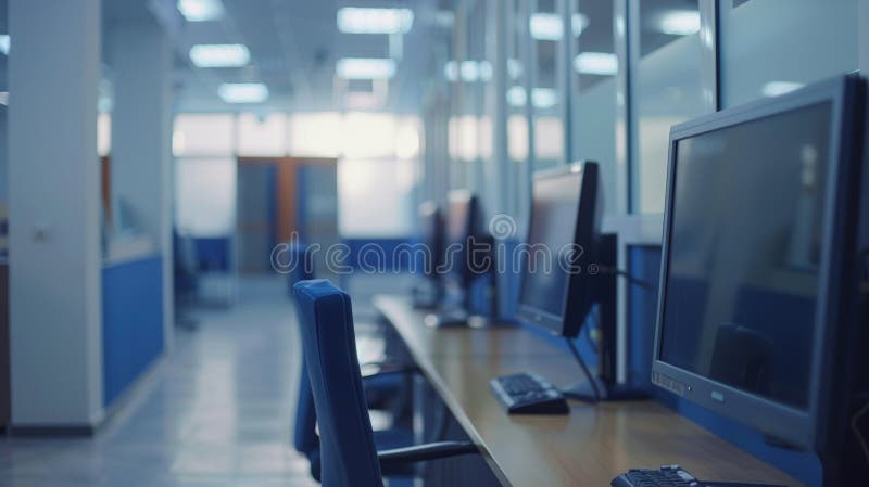 Tech-inspired Blurred Space Reflecting Contact and Call Support Zone ...