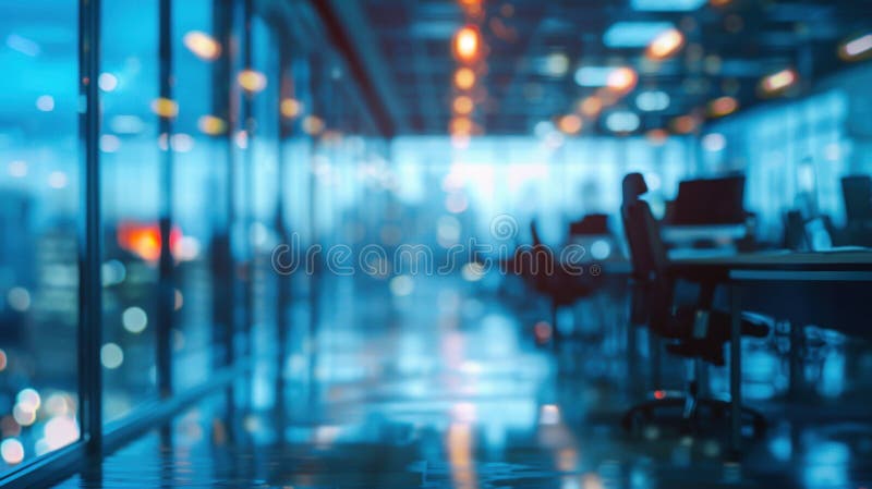 Tech-inspired Blurred Space Reflecting Contact and Call Support Zone Stock Photo - Image of ...