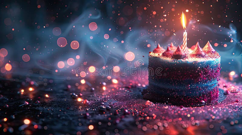 Tech-inspired Birthday Delight: a Vibrant Cake Wallpaper - Celebrate ...