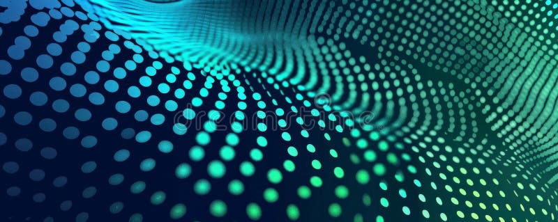 A Tech-inspired Minimal Background with Halftone Dotted Circles in ...