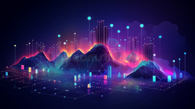 Tech Integration Backdrop with Interconnected Circuits Illustration, AI ...