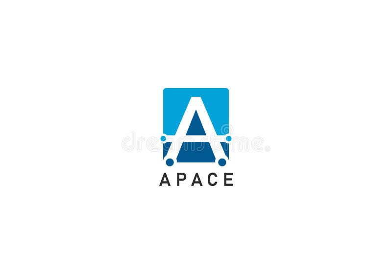Tech Letter a Logo and Icon Template Vector Design Stock Illustration ...