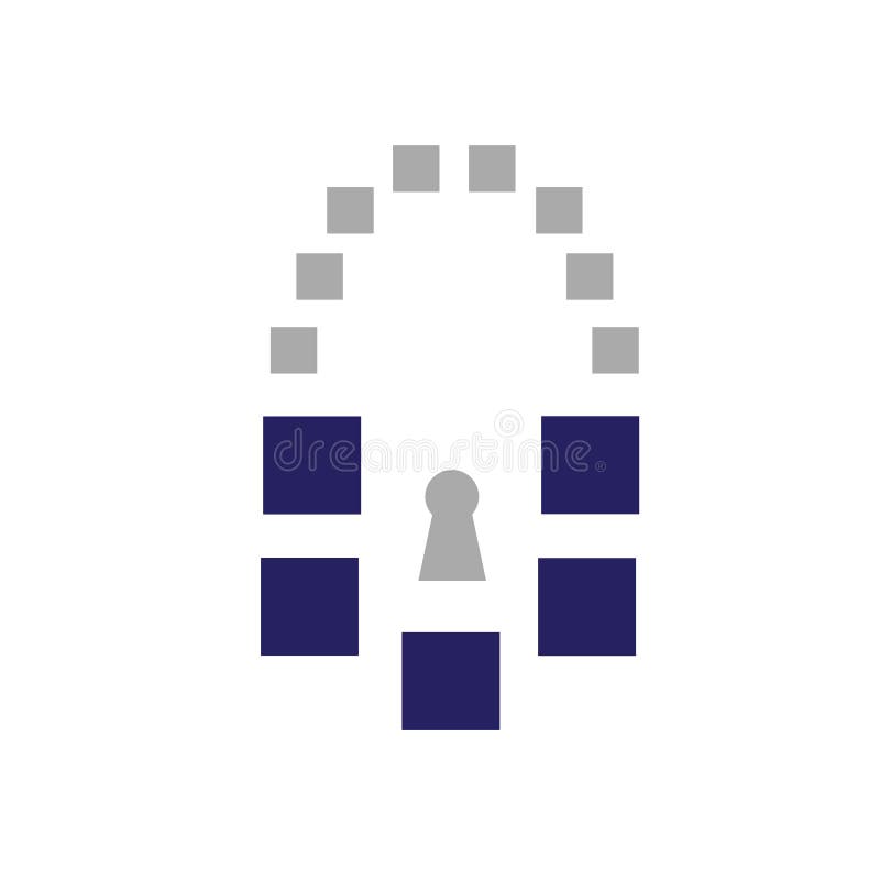 Tech Lock Logo Design Template Stock Vector - Illustration of protect ...