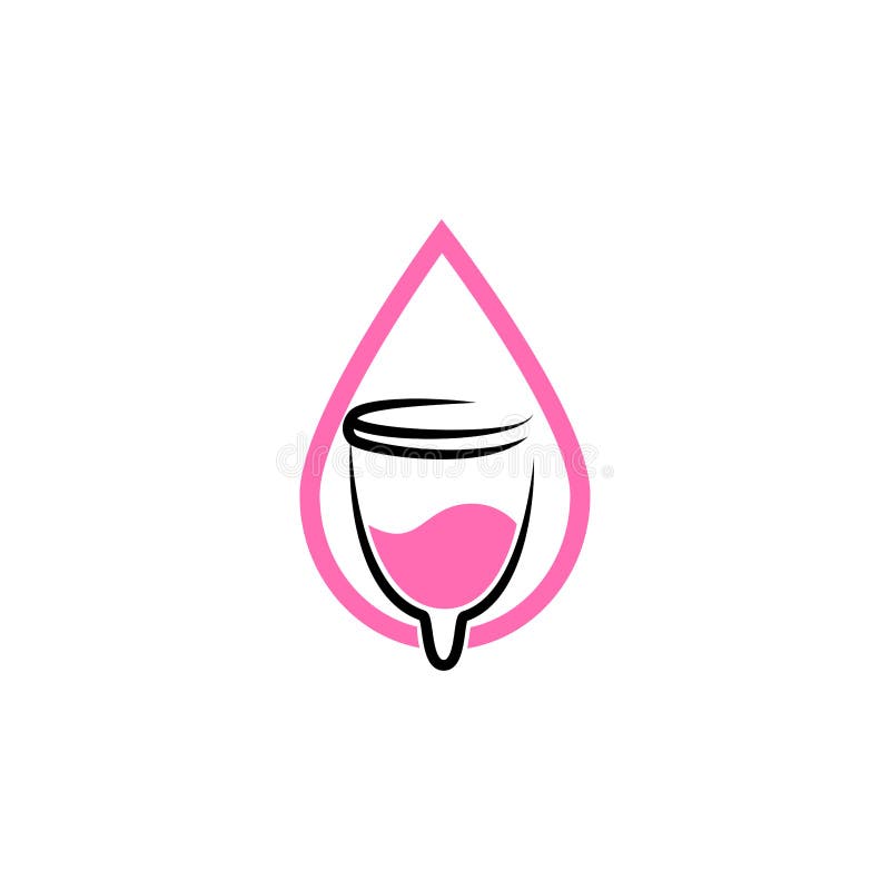 Menstrual Cup Logo, Feminine Period Hygiene Product. Stock Vector ...