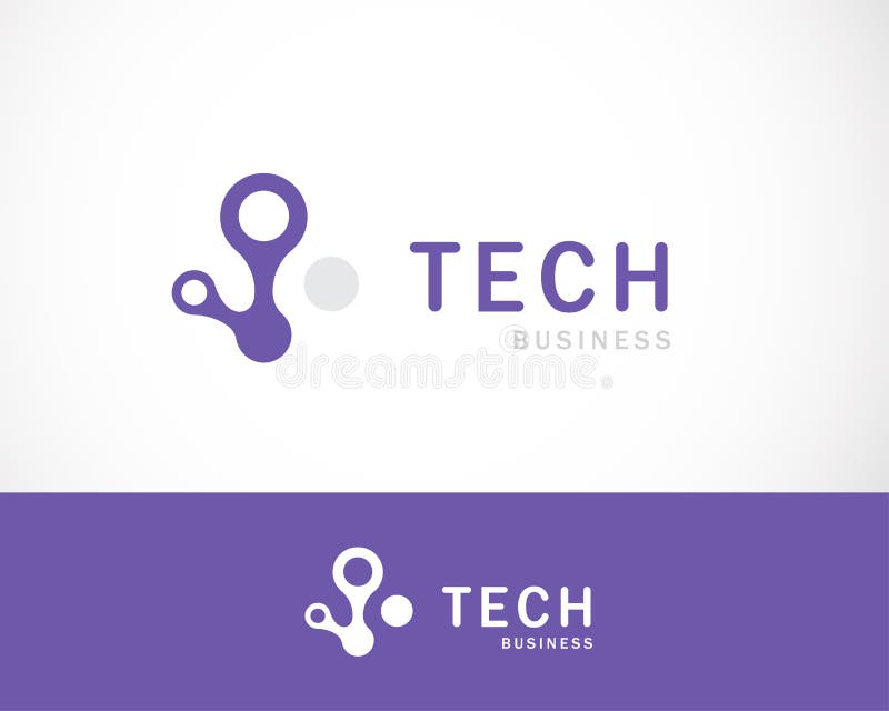 Tech Logo Icon Sign Symbol Molecule Science Logo Lab App Web Stock ...