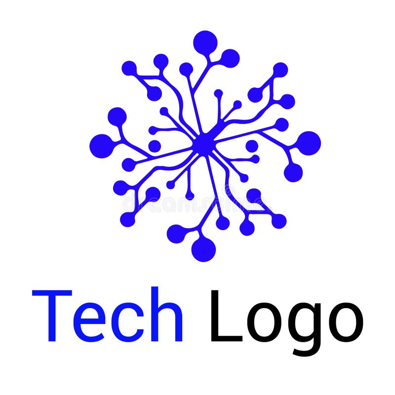 Tech Logo Vector Editable Templates Stock Illustration - Illustration ...