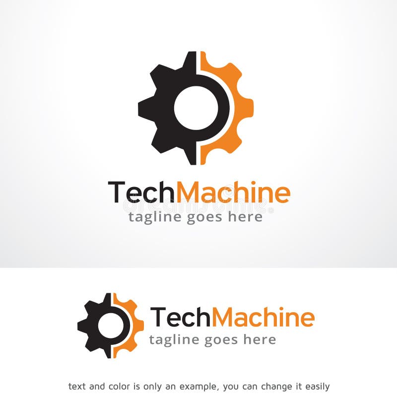 Tech Machine Logo Template Design Vector, Emblem, Design Concept ...