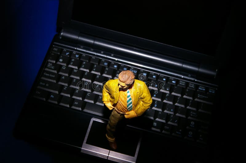 Tech man stock image. Image of figure, technology, confident - 14729015