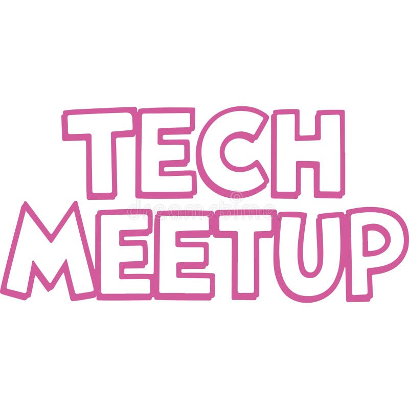 Tech Meetup Announcement Graphic Design Stock Vector - Illustration of location, flyer: 385443964