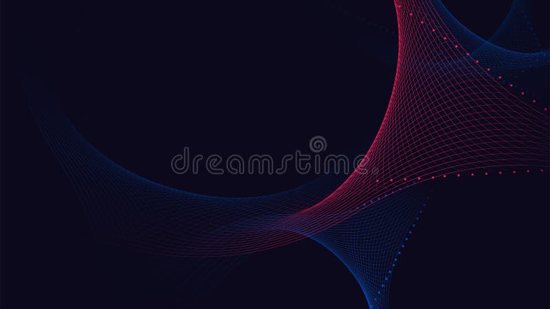 Tech Mesh Net Line Particle Abstract Stock Vector - Illustration of ...