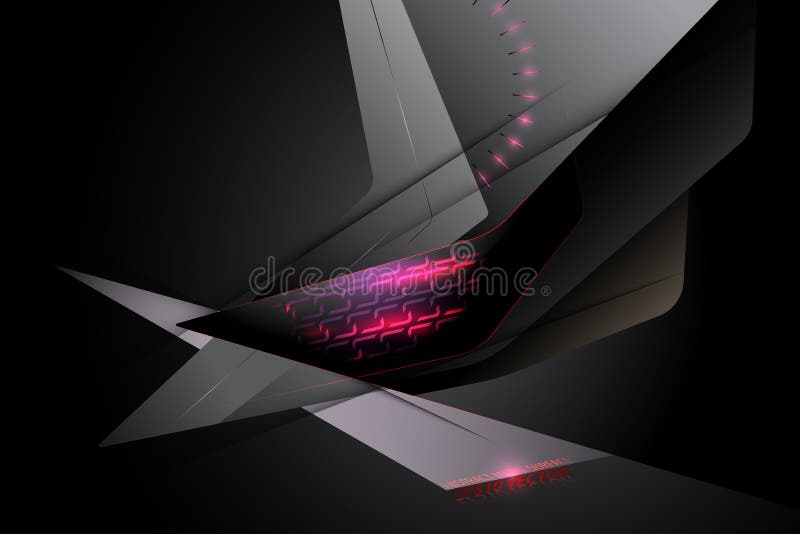 Tech metal surface scene stock vector. Illustration of light - 111367861