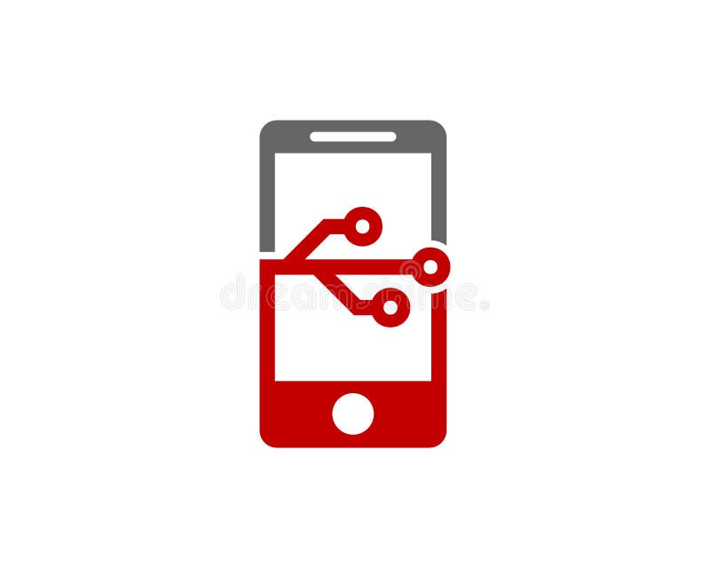 Mobile Computer Logo Icon Design Stock Vector - Illustration of ...