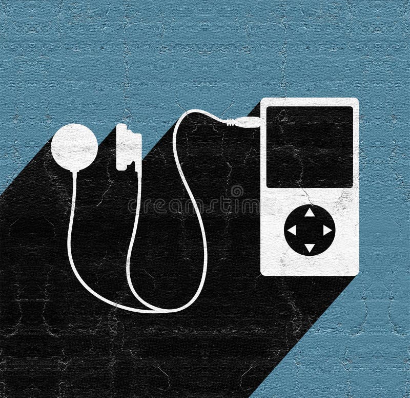 Tech music symbol stock illustration. Illustration of social - 101771050