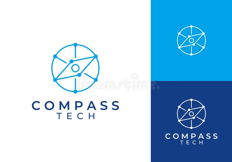 Compass Logo Isolated on White Stock Illustration - Illustration of ...