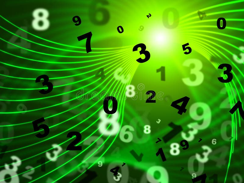 Tech Numbers Means Communicate Communication and Numerals Stock ...