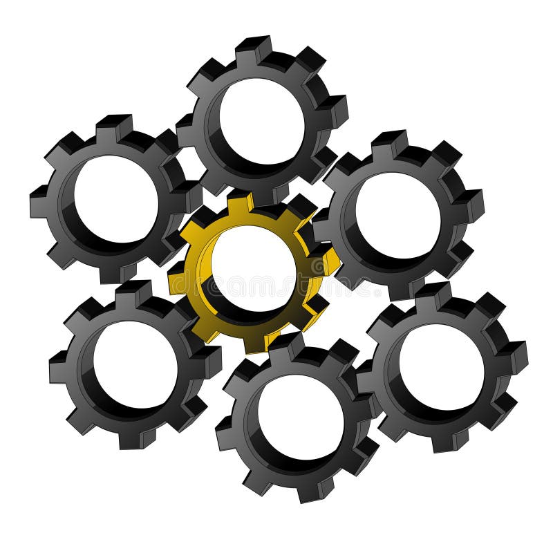 Tech pieces machine stock vector. Illustration of movement - 248294112