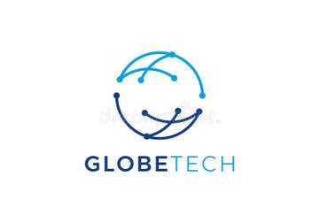 Tech Planet Logo Design. Globe Data Connection Technology Icon Vector ...