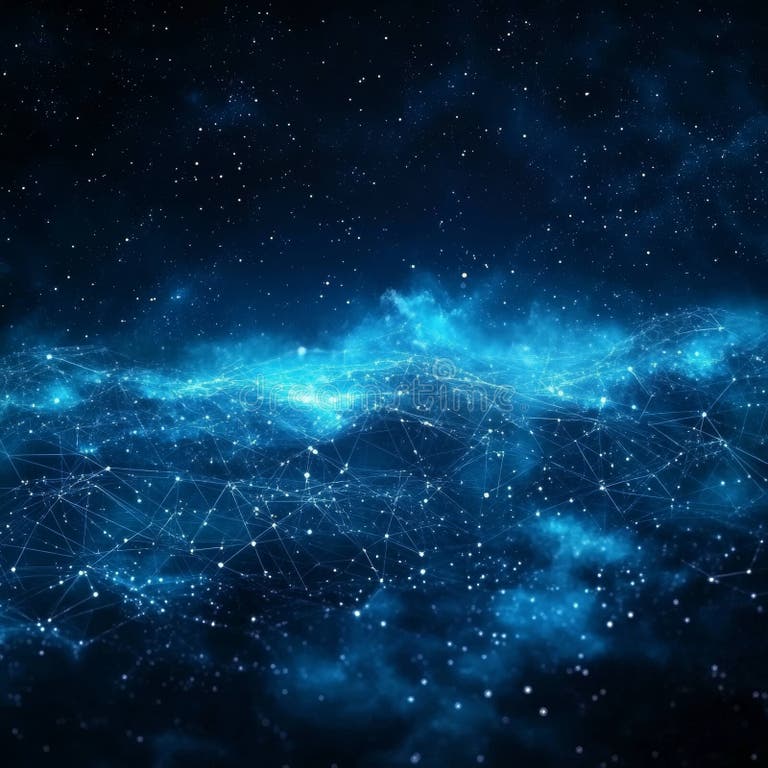 In a Tech Presentation, Data Visualization Illustrates a Digital River ...