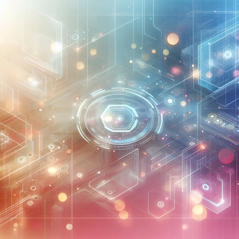 Tech Pulse: Sleek Modern Technology Design Stock Illustration ...