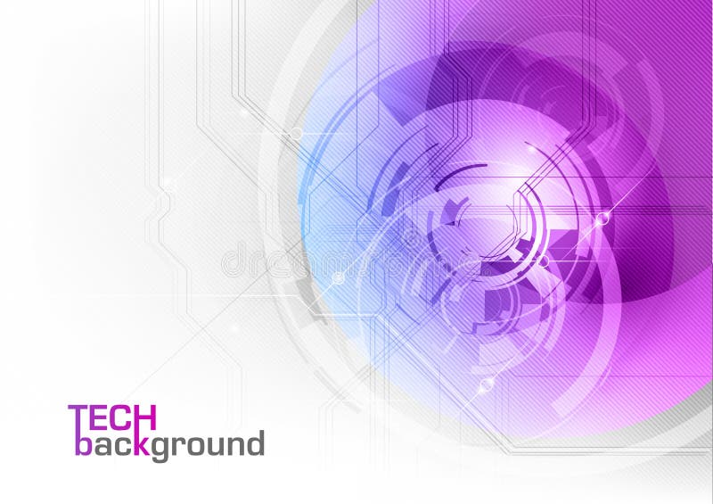 Purple tech background stock vector. Illustration of eps10 - 22040218