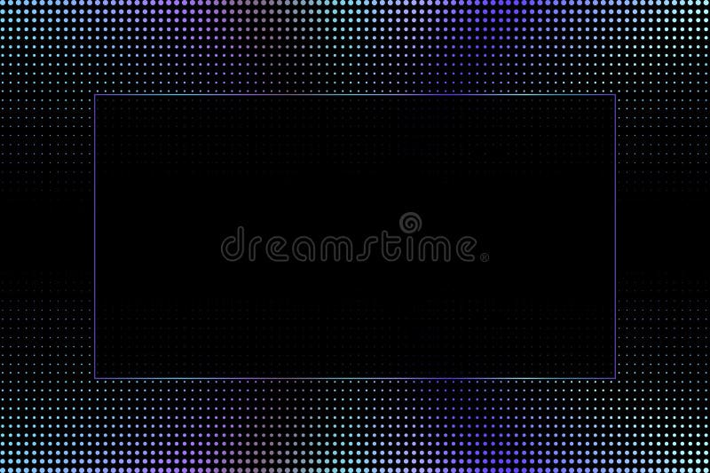 Tech Purple Black Frame Border Background Stock Vector - Illustration ...